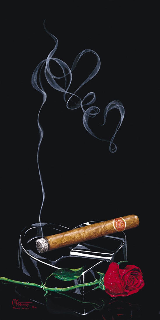 "Romeo's Secret" Cigar Inspired art with Rose. Michael Godard – Art ...
